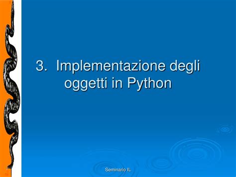Ppt Implentazione Degli Oggetti In Python Powerpoint Presentation Free Download Id2967752