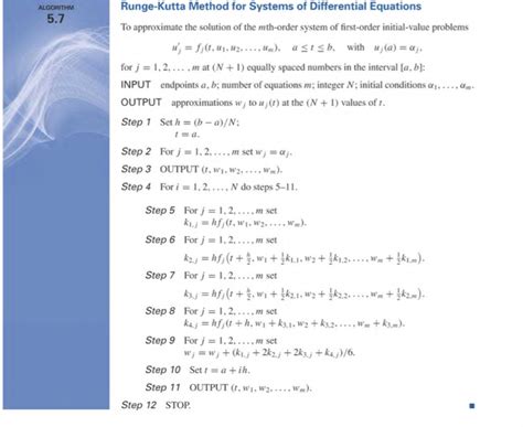 Solved Runge Kutta Method For Systems Of Differential