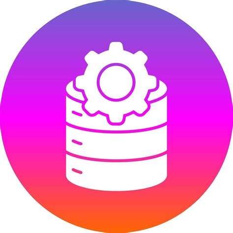 Database Management Glyph Gradient Circle Icon 38768502 Vector Art At Vecteezy