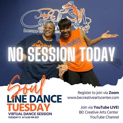 Soul Line Dance Tuesday Live 01 28 25 Be Creative Arts Ce