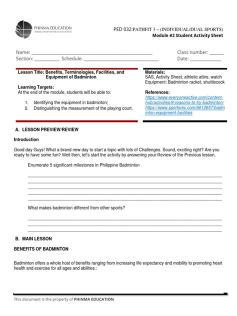 Ped 032saslesson 2 Pdf
