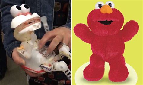 Tickle Me Elmo Without Fur Is The Creepiest Thing Youll See Today Elmo Tickled Creepy