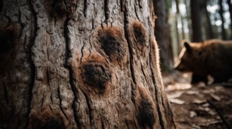 4 나무 줄기에 곰 발톱 자국 무료 다운로드 사진 그림 및 배경 이미지 Pngtree