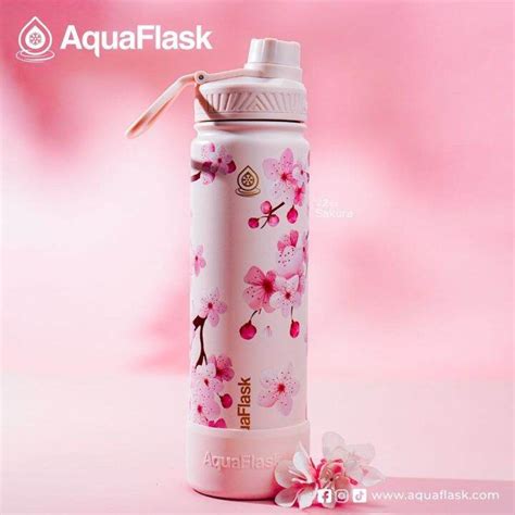 Aquaflask 18oz 22oz 32oz 40oz Sakura Limited Edition Vacuum Insulated Stainless Steel Drinking