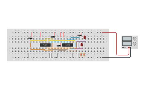 circuit design t flip flop tinkercad