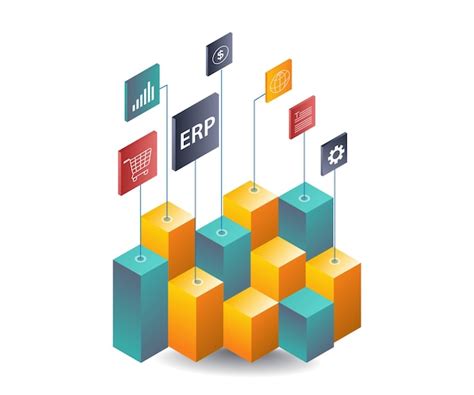 Premium Vector Erp Systems In Business Network Development