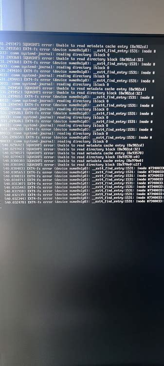 SQUASHFS Error EXT Fs Error Home Assistant OS Home Assistant Community