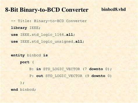PPT Binary To BCD Converter PowerPoint Presentation Free Download ID 6611293