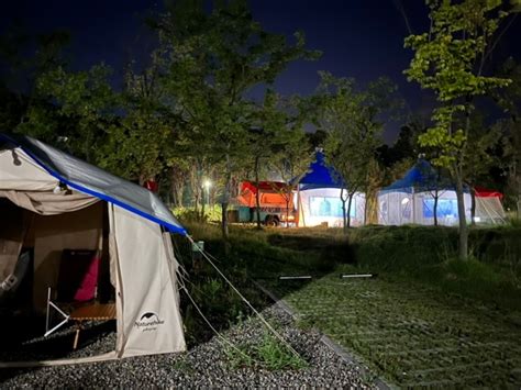 서울 근교 글램핑 청라해변공원 캠핑장 당일바베큐 후기 네이버 블로그
