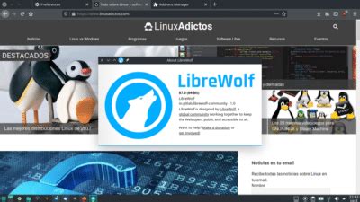 LibreWolf un Firefox preparado para ser más privado nada más iniciarlo