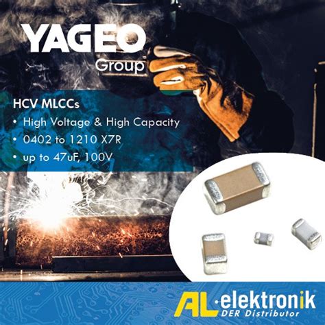 Yageo Hcv Mlccs High Capacitance High Voltage Produkte And Hersteller Aktuelles