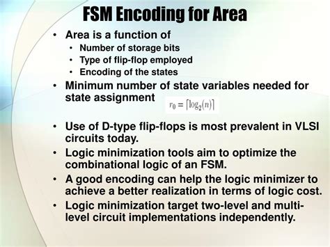 ppt modern fsm state assignment optimization for vlsi efficiency