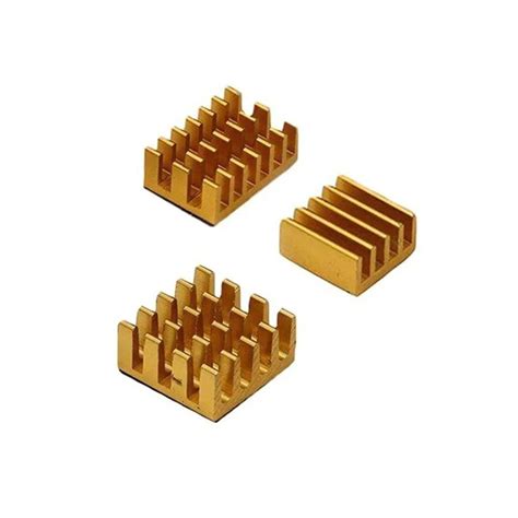 aluminum heatsink for raspberry pi 4 model b pack of 3 pcs