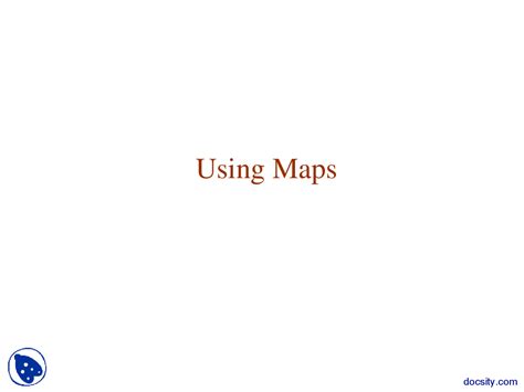 using maps programming languages and techniques ii lecture slides