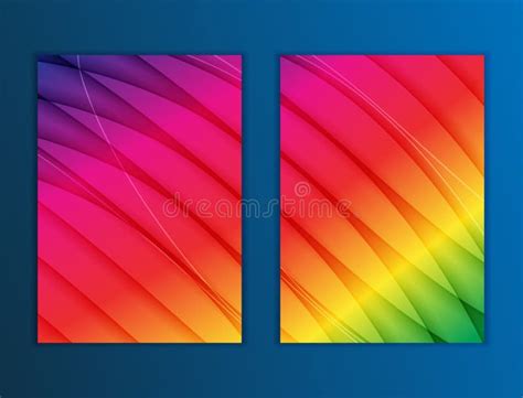 Minimal Template Design For Branding Advertising With Abstract Shapes Stock Vector