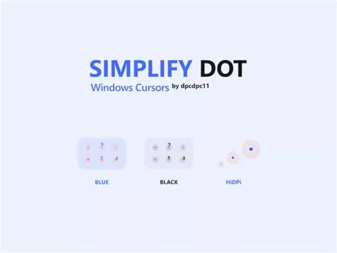 Cursors White Dot Round Pointers On Windows Download On