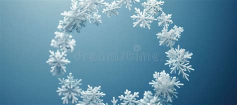 Snow Ice Flower Circle Background Frozen Stock Illustration Illustration Of Cool Bubble