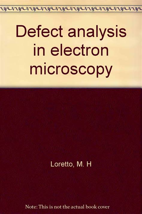 defect analysis in electron microscopy 9780470547601 books amazon ca