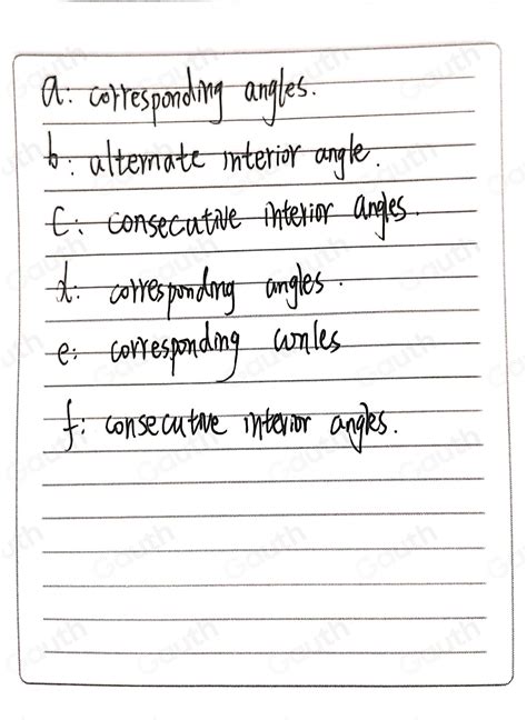 solved 6 name the pair of angles a and b and write the relation