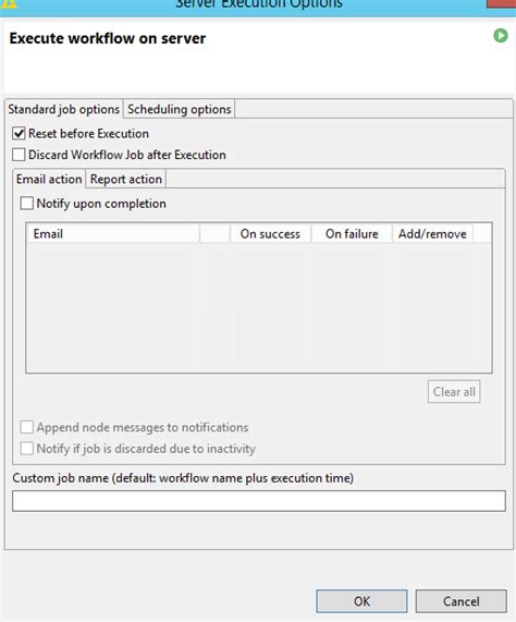 Execution Error When Scheduling A Workflow Knime Server Knime