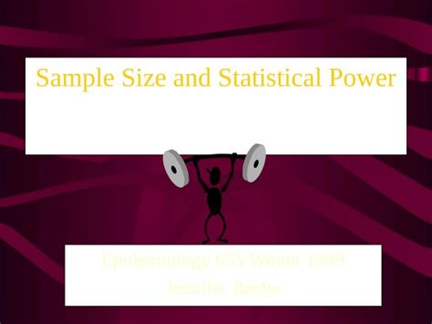 Ppt Sample Size And Statistical Power Dokumen Tips