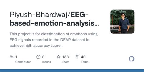 Github Piyush Bhardwaj Eeg Based Emotion Analysis Using Deap Dataset For Supervised Machine