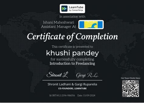 Hey I Am Thrilled To Announce That I Successfully Completed Introduction To Freelancing Course 🥰