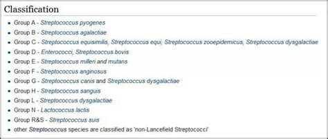 Streptococcus Classification Chart Keski Streptococcus Classification Chart Keski