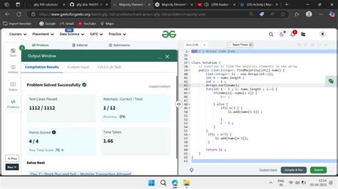 gfg160 gfg160 geekstreak2025 codingchallenge problemsolving