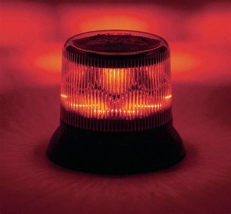 PSE AMBER Dual Level Strobe Light 6GPN5 LSS222R Grainger
