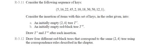 solved r 3 11 consider the following sequence of keys