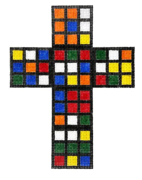 3d Mini Rubiks Cube Ritas Needlepoint