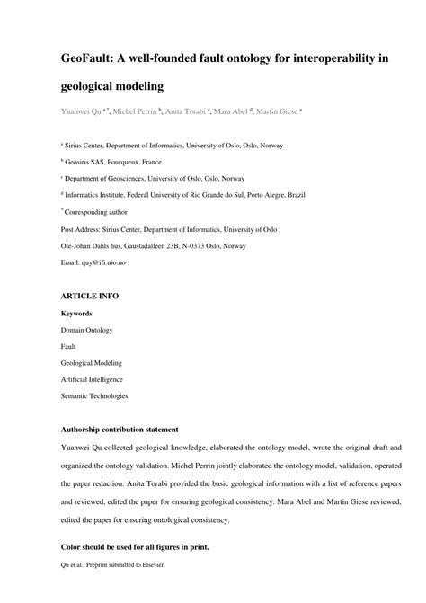 pdf geofault a well founded fault ontology for interoperability in