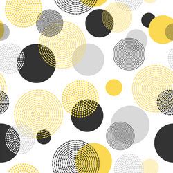 Abstract Decorative Circles Seamless Pattern Vector Image
