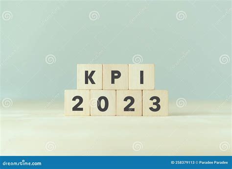 2023 KPI Key Performance Indicator Business Goals Stock Image