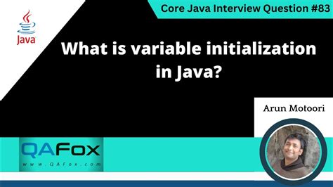 What Is Variable Initialization In Java Core Java Interview Question