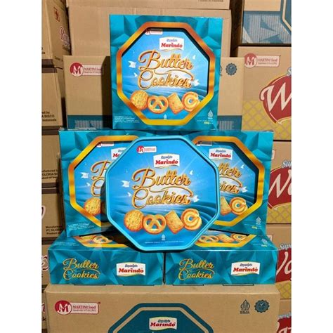 Jual Marindo Butter Cookies Bucket Segi 1 Karton Isi 6 Exp 2027