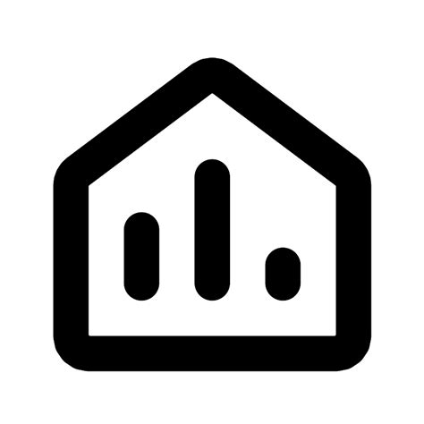 Home Analytics Line Vector SVG Icon SVG Repo
