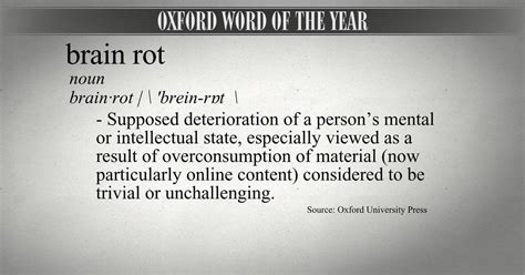 Oxford's 2024 Word of the Year: Unpacking the Meaning of "Brain Rot"