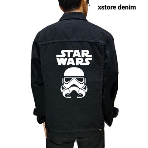 Jual Jaket Jeans Denim Sablon Special Edition Black Shopee Indonesia