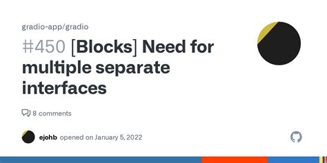 Blocks Need For Multiple Separate Interfaces Issue Gradio App Gradio GitHub
