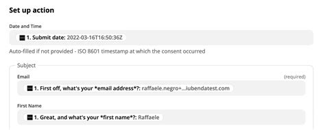 Zapier Consent Database Integration Iubenda Help