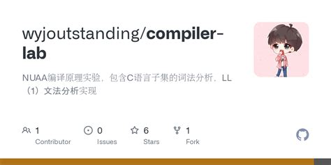 Github Wyjoutstandingcompiler Lab Nuaa编译原理实验，包含c语言子集的词法分析，ll（1）文法分析实现