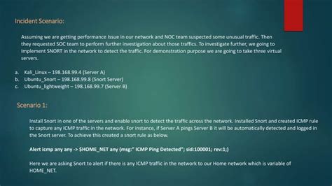 snort presentation pptx computer networking computing