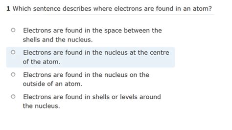 Revision Quiz For Aqa Science Trilogy Unit C1 Atomic Structure