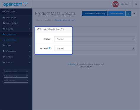 Opencart Bulk Upload Csv Xls Xml Mass Upload Webkul