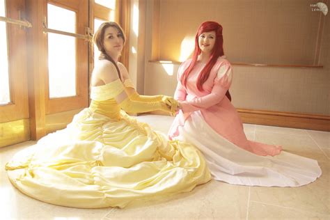 Belle And Ariel By Athora X On Deviantart
