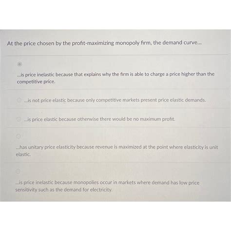 solved at the price chosen by the profit maximizing monopoly