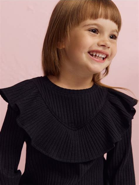 Ruffle Hem Blouse Color Black Reserved 872bf 99x