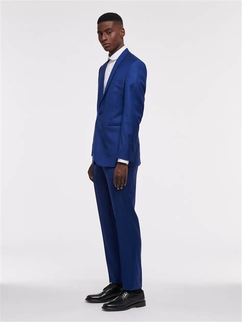 COSTUME BLEU LUMINEUX RIVES PARIS